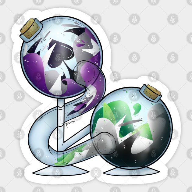 AroAce Pride Potion - Ace - Sticker | TeePublic